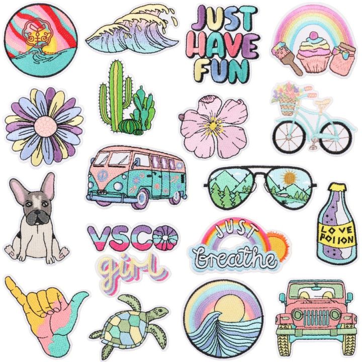 Pro Patch Store The New The Summer The Waves DIY Embroidery Patches for ...