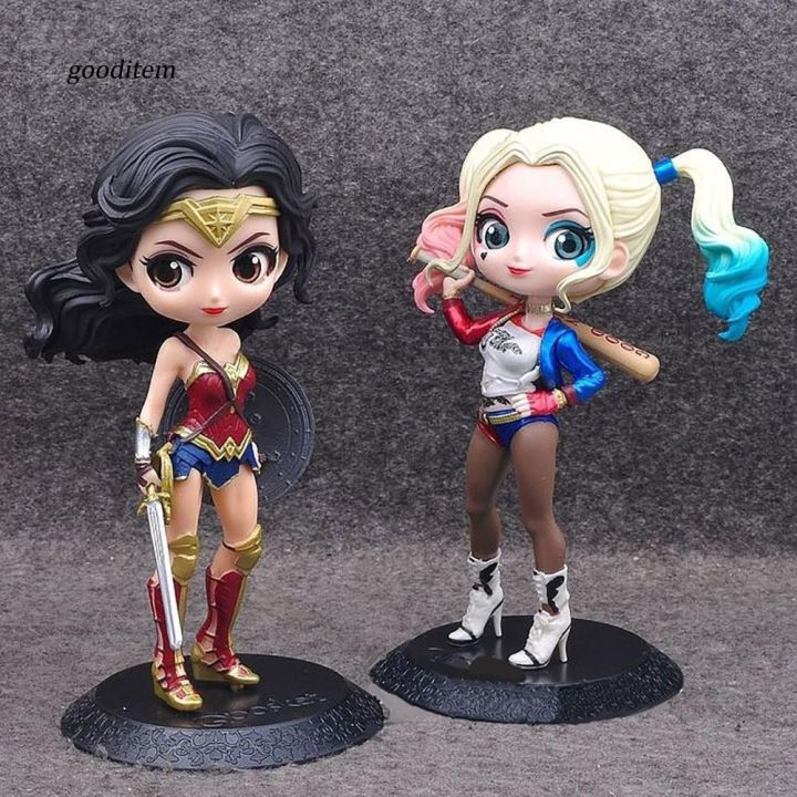 clu Superheroes Wonder Woman Harley Quinn Action Figure Statue Dolls ...