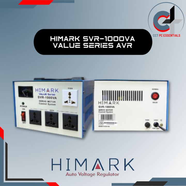 HIMARK SVR-1000VA VALUE SERIES AVR | Servo Motor Type Auto Voltage ...