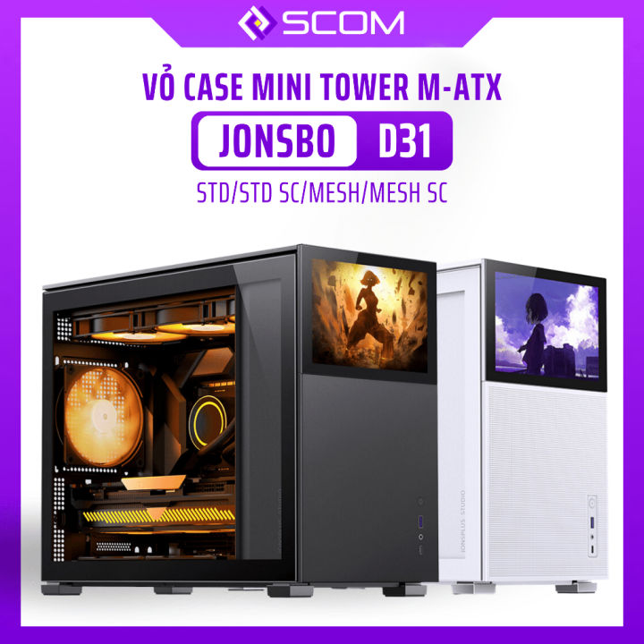 Vỏ case Mini tower Jonsbo D31 - Vỏ case M-ATX có màn hình chính hãng ...