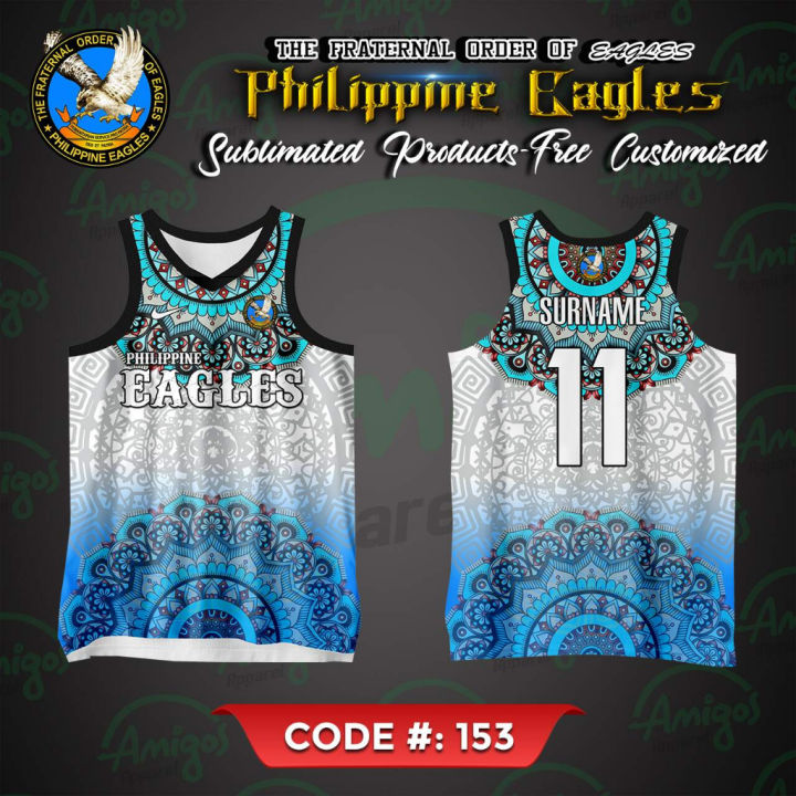 Philippine Eagles Jersey Upper Code#153 FREE CUSTOMIZE OF NAME AND ...