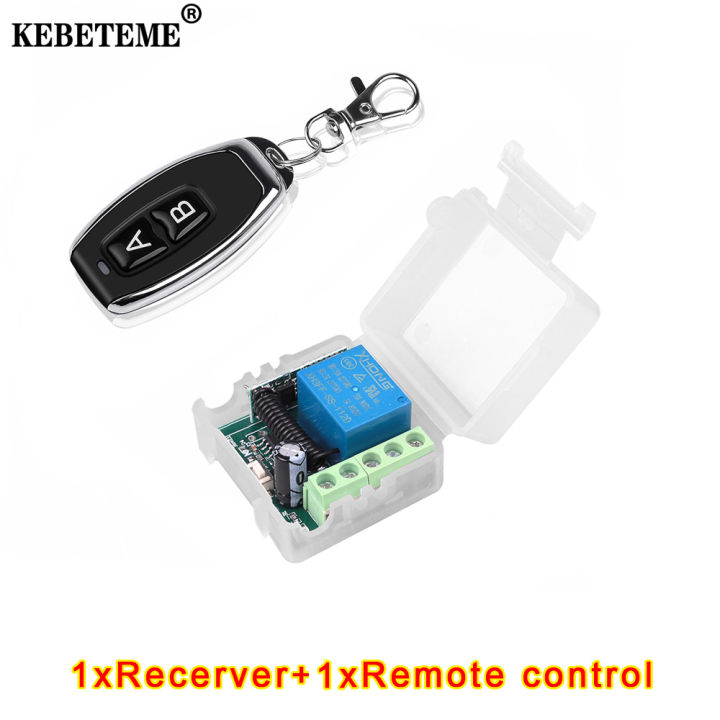 KEBETEME 330/433MHZ RF Remote Control DC 12V10A Relay Universal 2 ... KEBETEME 330/433MHZ RF Remote Control DC 12V10A Relay Universal 2 ...