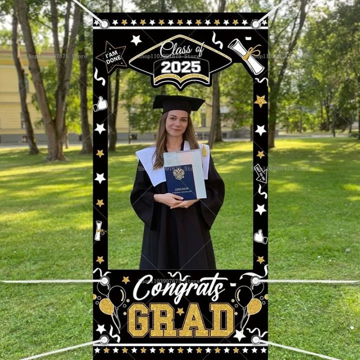 Design creative backdrops 2025 Graduation Photo Booth Props Frame ...