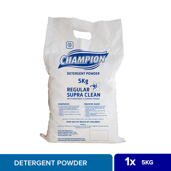 Champion Powder Supra Clean 5KG | Lazada PH