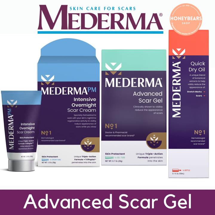 Mederma Advanced Scar Gel - 1x Daily Usage (20g/50g), PM Intensive ...