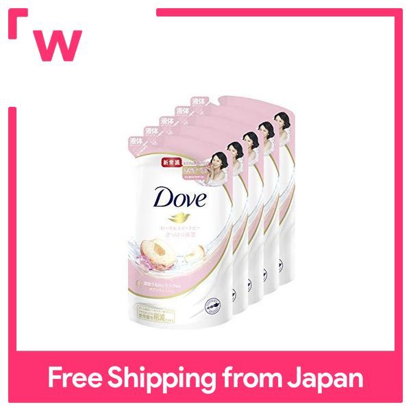 Dove Body Wash Peach & Sweet Pea Body Soap Refill 360g x 5 with bonus | Lazada PH