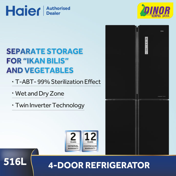 [OWN LORRY DELIVERY with Free unbox and Disposal ] Haier 516L 4 Door ...