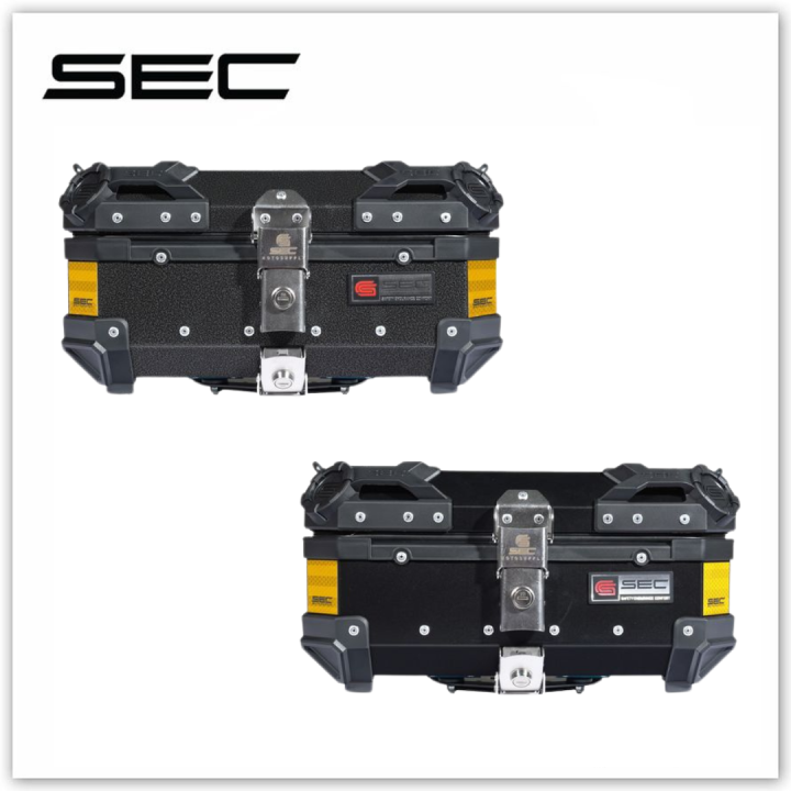 Sec Topbox 28 Liters Top Box for Motorcycle Alloy Box - Classic 28 CJ ...