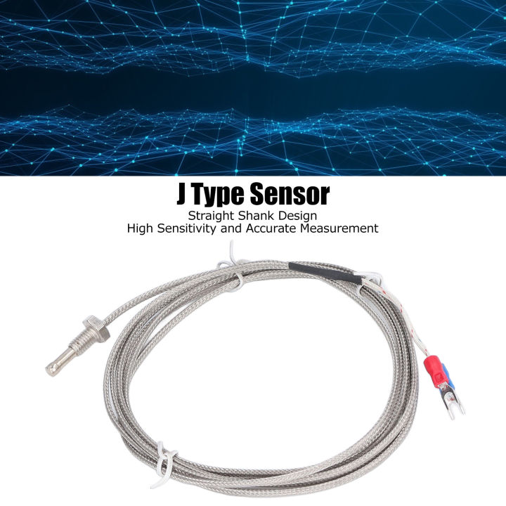 Temperature Sensor 0-750℃ Temp Probe Sensitive Straight Shank for PID ...