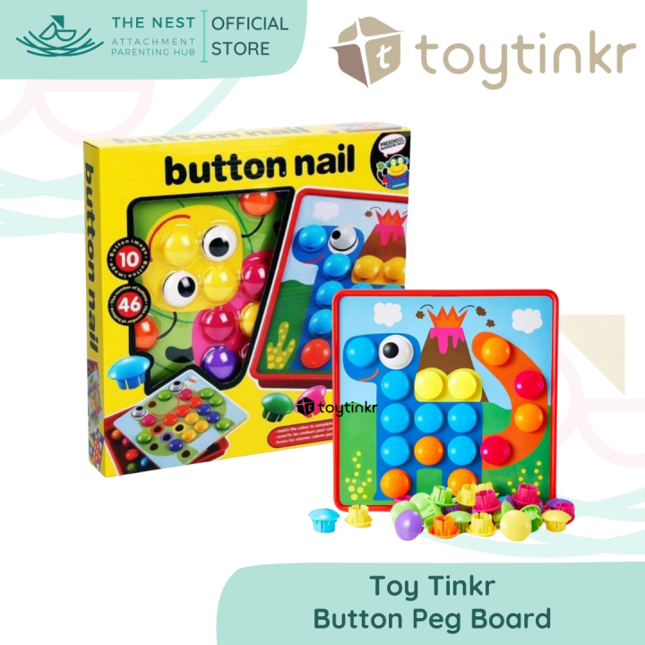Toy Tinkr Button Peg Board | Lazada PH