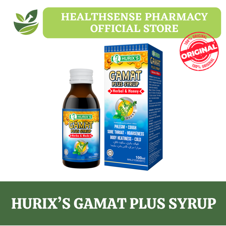 HURIX'S GAMAT PLUS SYRUP 100ML | Lazada