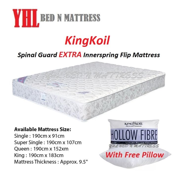 YHL King Koil Spinal Guard EXTRA Innerspring Mattress With Free Pillow (While Stock Last ...