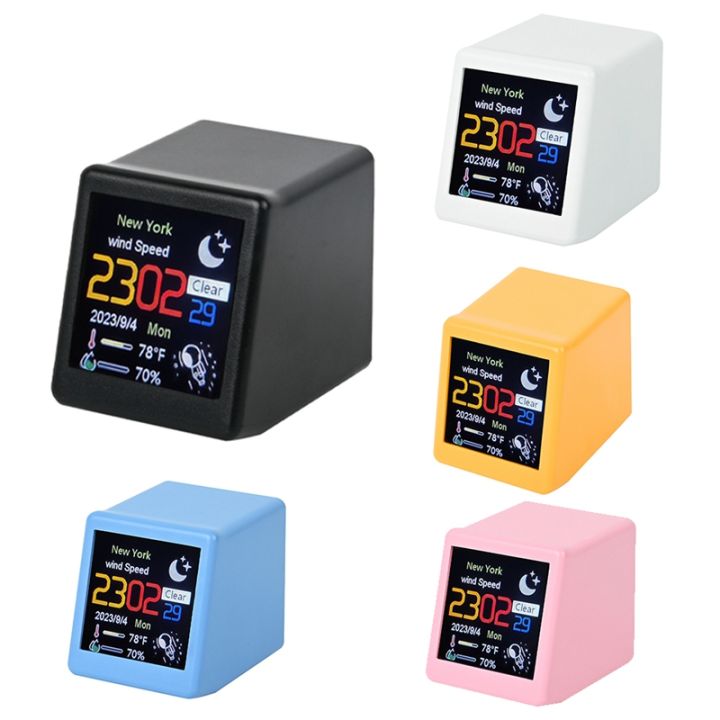 Smart WIFI Weather Station Clock DIY Cute GIF Animations Desktop ...