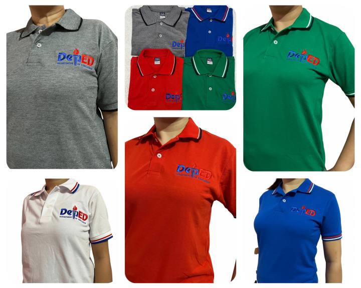 Polo Shirt Teacher's Uniform Wash Day with Front DepEd Embroidery front ...