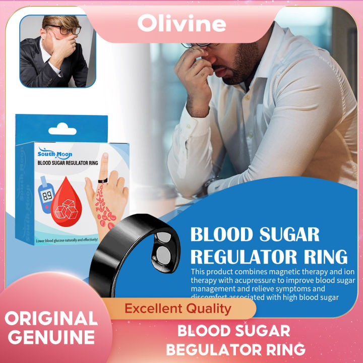 South Moon Reduce Blood Sugar Control Ring Relieve Diabetes Blurred ...