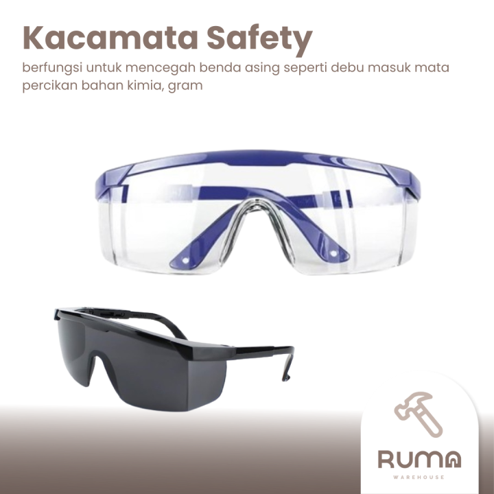 Kacamata Pelindung Mata Safety Glasses Kacamata Las Gerinda | Lazada Indonesia
