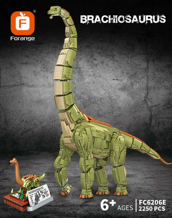 dinosaur building blocks toy for kids forange panlos with sounds ...