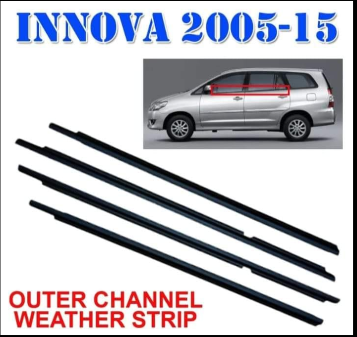 Universal Toyota Innova 2005-2015 car door window weatherstrips trim ...
