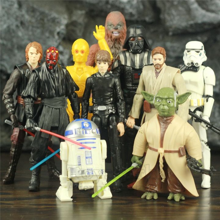 Star Wars Luke Anakin Obi Wan Darth Maul Master Skywalker C-3PO R2-D2 ...