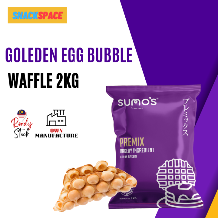 Sumo's Premixed Original Golden Egg Bubble Waffle Mix 2kg HALAL | Lazada