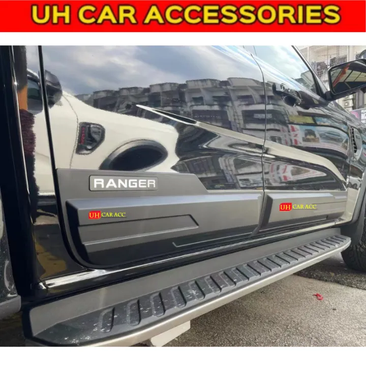 FORD RANGER T9 2022 2023 2024 DOOR SIDE CLADDING PROTECTOR PANEL COVER ...