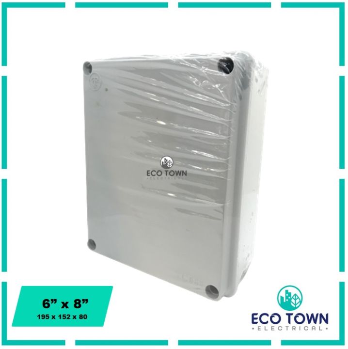 PVC Enclosure Box 6 Inch x 8 Inch (6" x 8") Junction Box Weatherproof ...