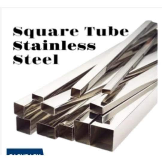 Square tube Tubular stainless steel 1x2 SUS304 sold per 1ft,2ft,3ft,4ft ...
