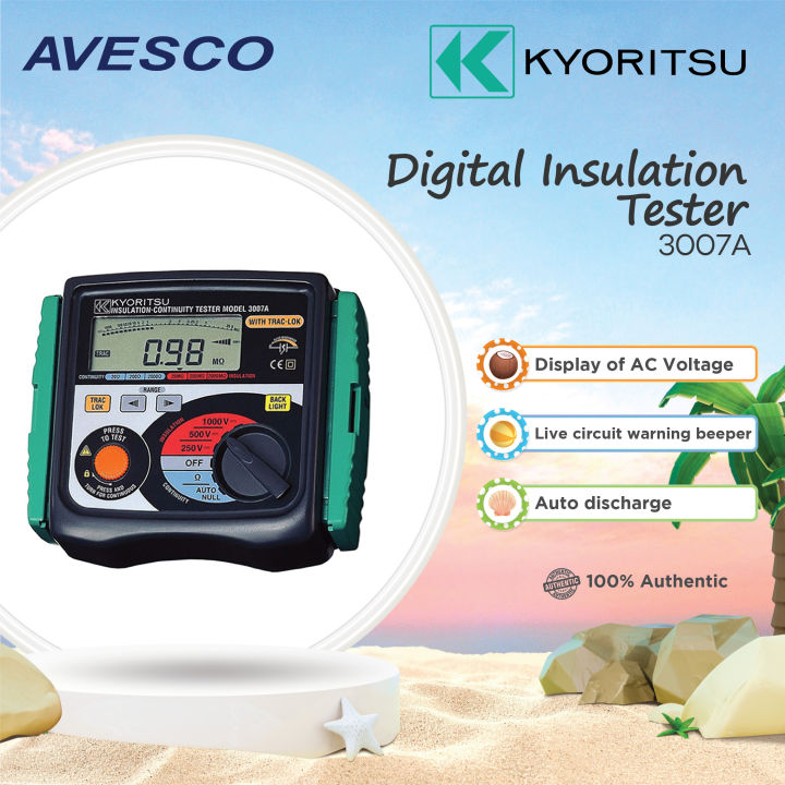 Kyoritsu Digital Insulation / Continuity Testers with Trac-Lok Mode ...