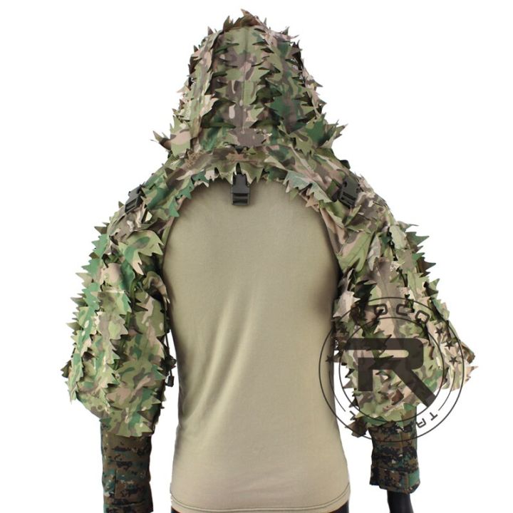 ROCOTACTICAL Tactical Ghillie Suit Breathable Ghillie Viper Hood With ...