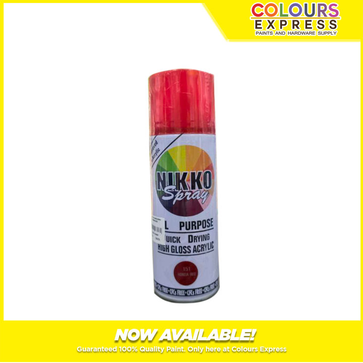 Nikko Spray Paint 151 Honda Red All Purpose Quick Drying High Gloss ...