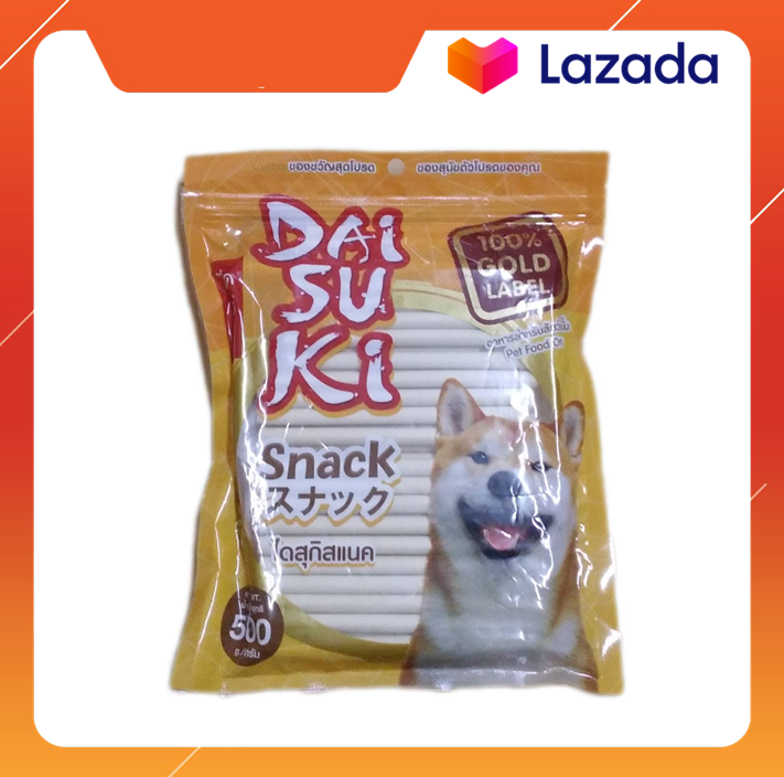 Daisuki Snack ไดสุกิ สแน็ค ขนมน้องหมา รสนม 500 g. | Lazada.co.th