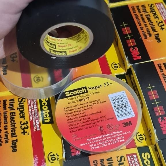 3M Isolasi Listrik Scotch Super 33+ Vinyl Electrical Tape scot 33 ...