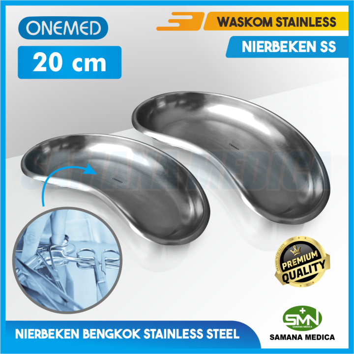 Nierbeken Bengkok Stainless Steel ONEMED 20cm - Waskom Stainless | Lazada Indonesia