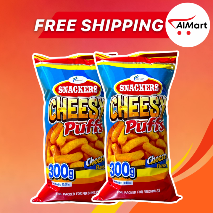 SNACKERS CHEESY PUFFS BUNDLE (300 GRAMS) | Lazada PH