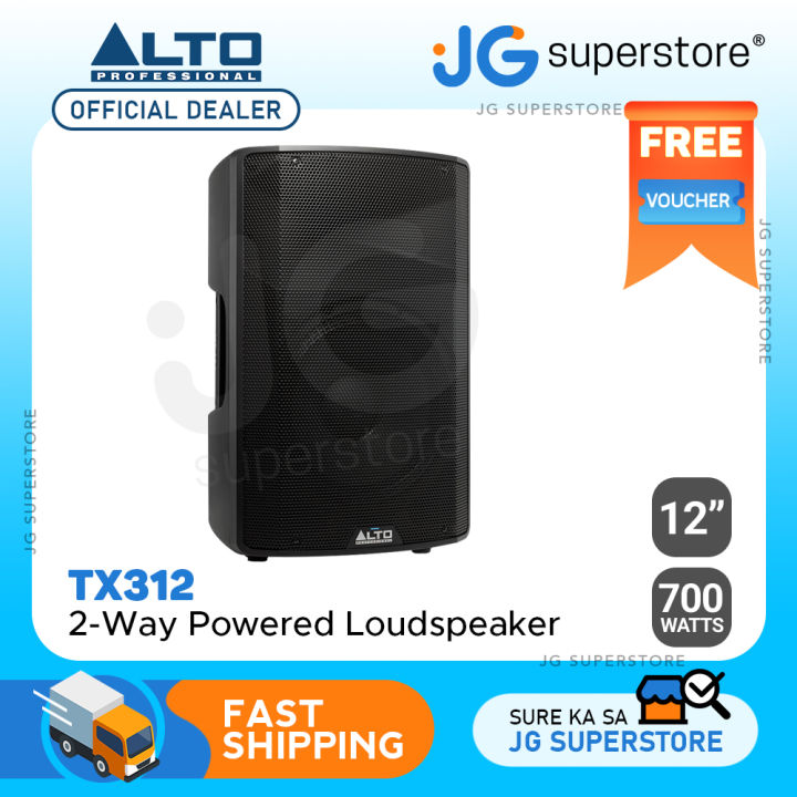 Alto Professional TX312 2-Way Active Ported 700W Powered Loudspeaker with 12in Woofer LF Driver ...