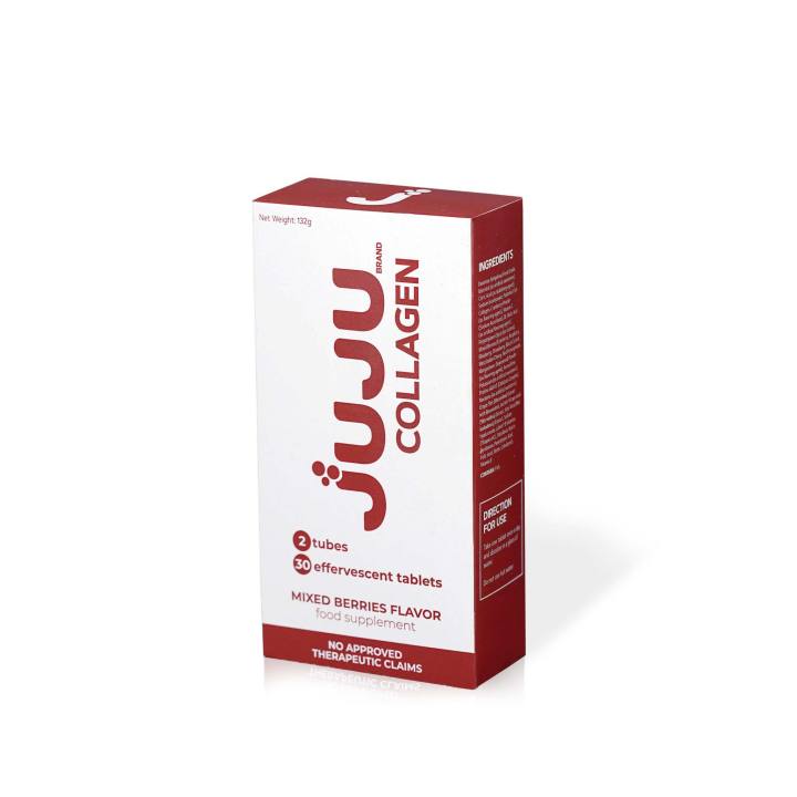 JUJU Collagen plus Vitamin C : Effervescent 30 Tablets Collagen drink ...