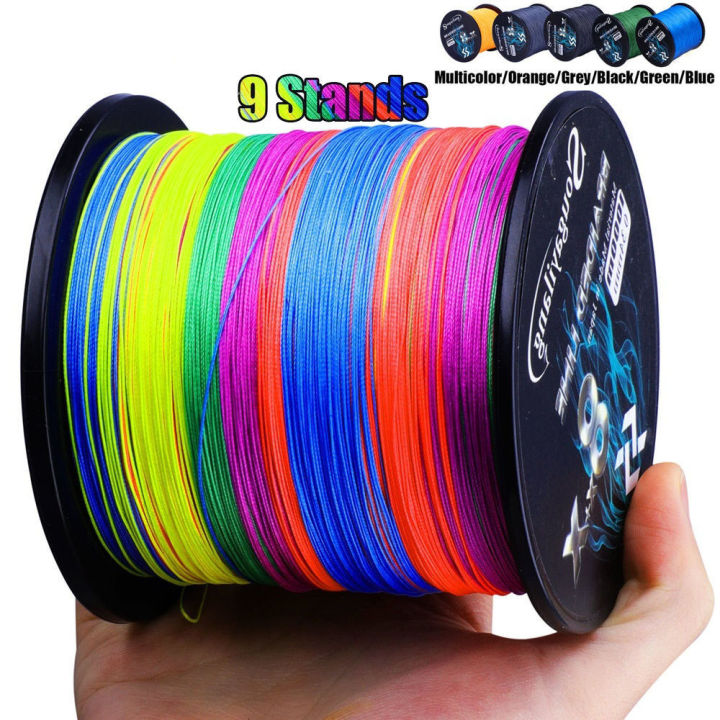 Sougayilang【COD】Senar Pancing 300/500/1000M 9 Helai Kepang PE Senar ...