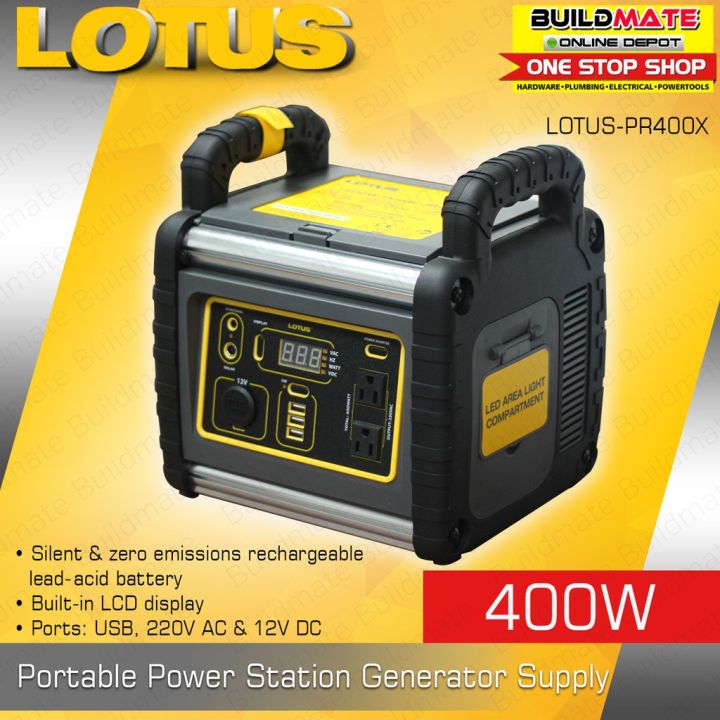 LOTUS 350W | 400W Li-Ion Portable Power Station Inverter Supply Bank ...