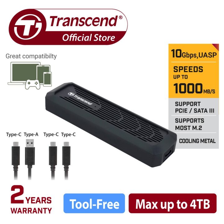 Transcend TS-CM10G M.2 PCIe/SATA SSD Enclosure Kit | Lazada PH