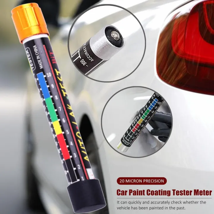 【คุณภาพสูง】ปากกาทดสอบความหนาของสีรถยนต์ Auto Lak Test Bit เครื่องวัด ...
