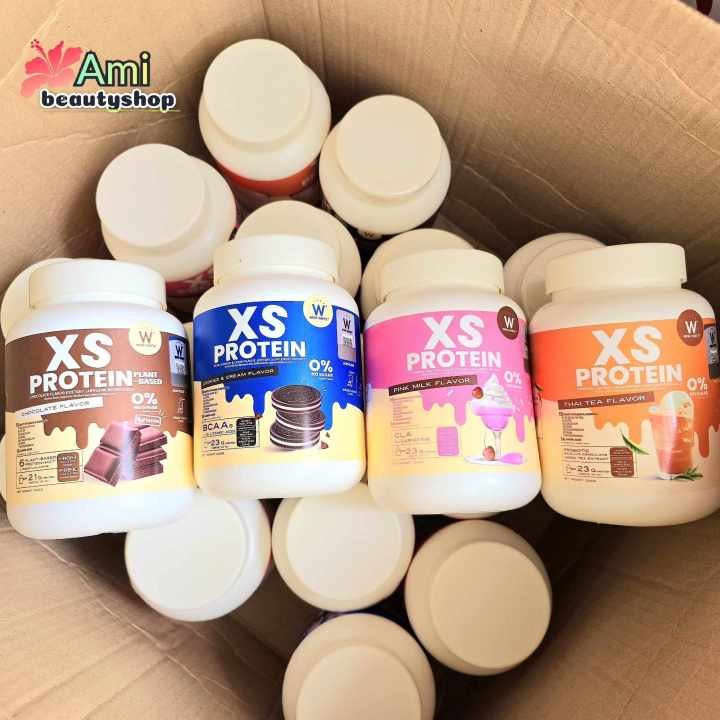 โปรตีนวิงค์ไวท์ WINK WHITE XS Protein 5 รสชาติ ชาไทย/นมชมพู/คุกกี้แอนด์ ...