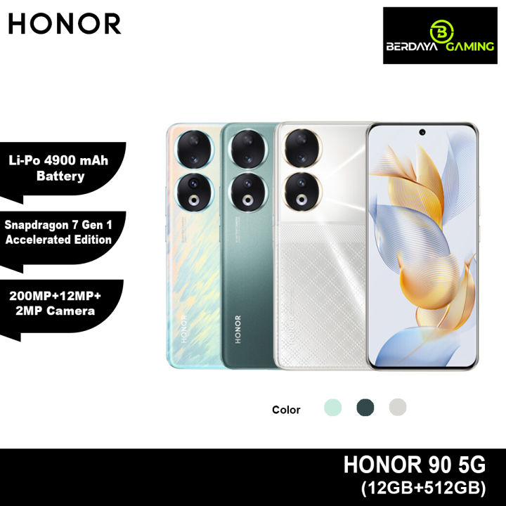 Honor 90 5G | 12GB RAM | 512GB ROM | 4900mAh Battery | Snapdragon 7 Gen ...