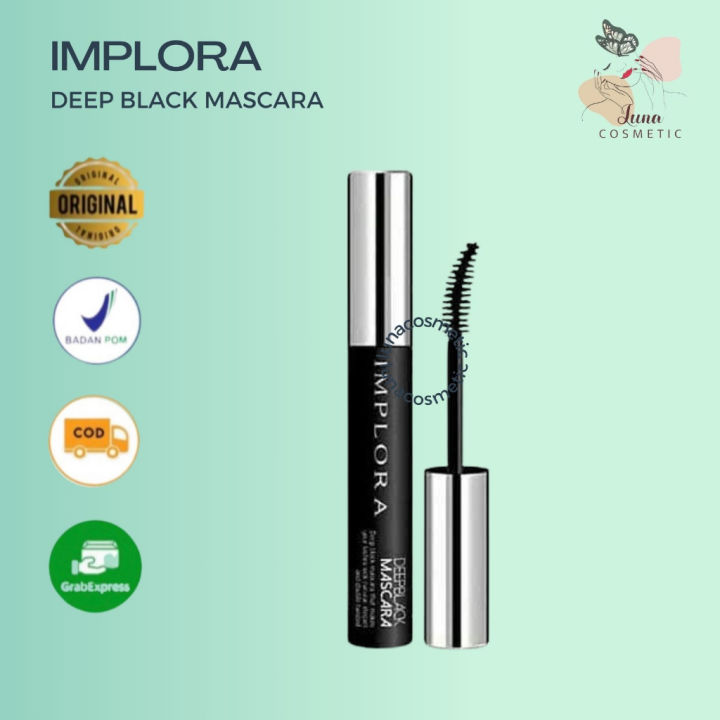 [NEW] IMPLORA Deep Black Mascara 3.8g | Lazada Indonesia