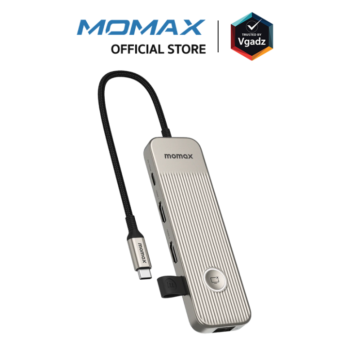 Momax - อุปกรณ์เชื่อมต่อ รุ่น 1-Link Hub 9-in-1 USB-C PD to Dual HDMI ...