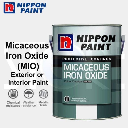 Nippon Paint Micaceous Iron Oxide (MIO) 1 Litre (state the color in the ...