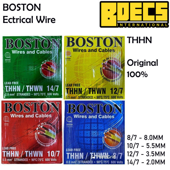 Boston Original Electrical Wire THHN / THWN Stranded Wire 150 Meters ...