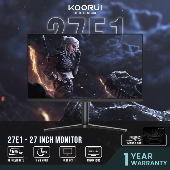 Koorui 27e1 Powered by Hkc Black 165 Hz Gaming Monitor 27E2 Blue 1 Ms ... Koorui 27e1 Powered by Hkc Black 165 Hz Gaming Monitor 27E2 Blue 1 Ms ...