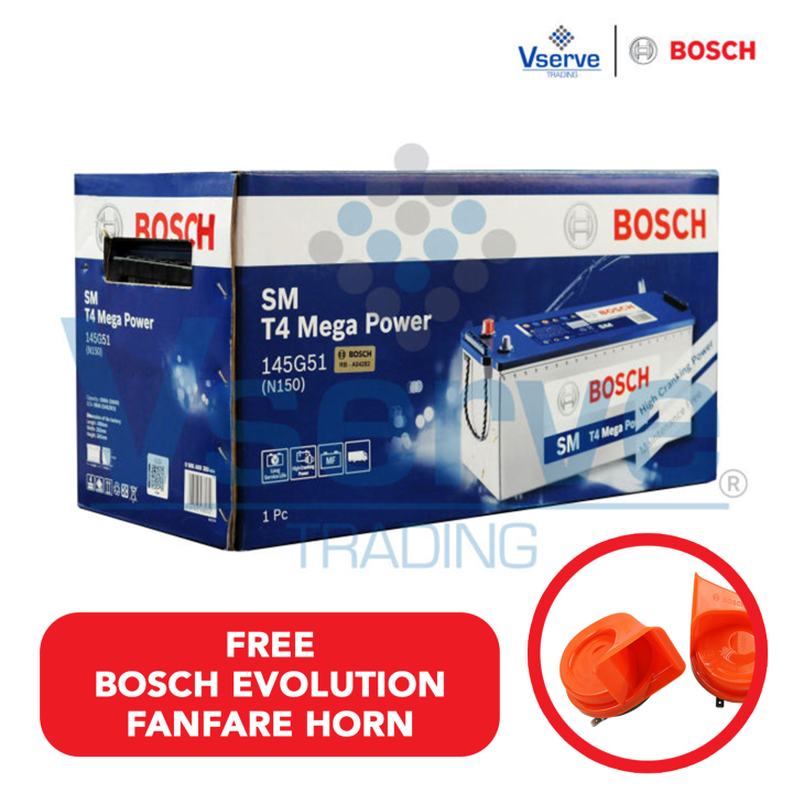 Bosch Battery T4 Mega Power 4d Battery 145G51-N150 150AH Bosch Truck ...