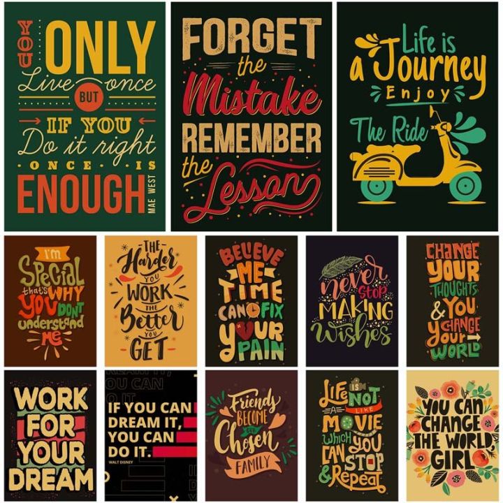 Inspirational Text Poster White Coater Paper Posters Family Alphabet ...