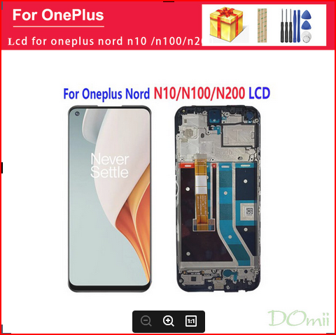 จอ Lcd แบบดั้งเดิมทดสอบ100% สำหรับ N100 Oneplus Nord กระจกกันรอยดิจิตอลสัมผัสหน้าจอ LCD BE2013 1 ...
